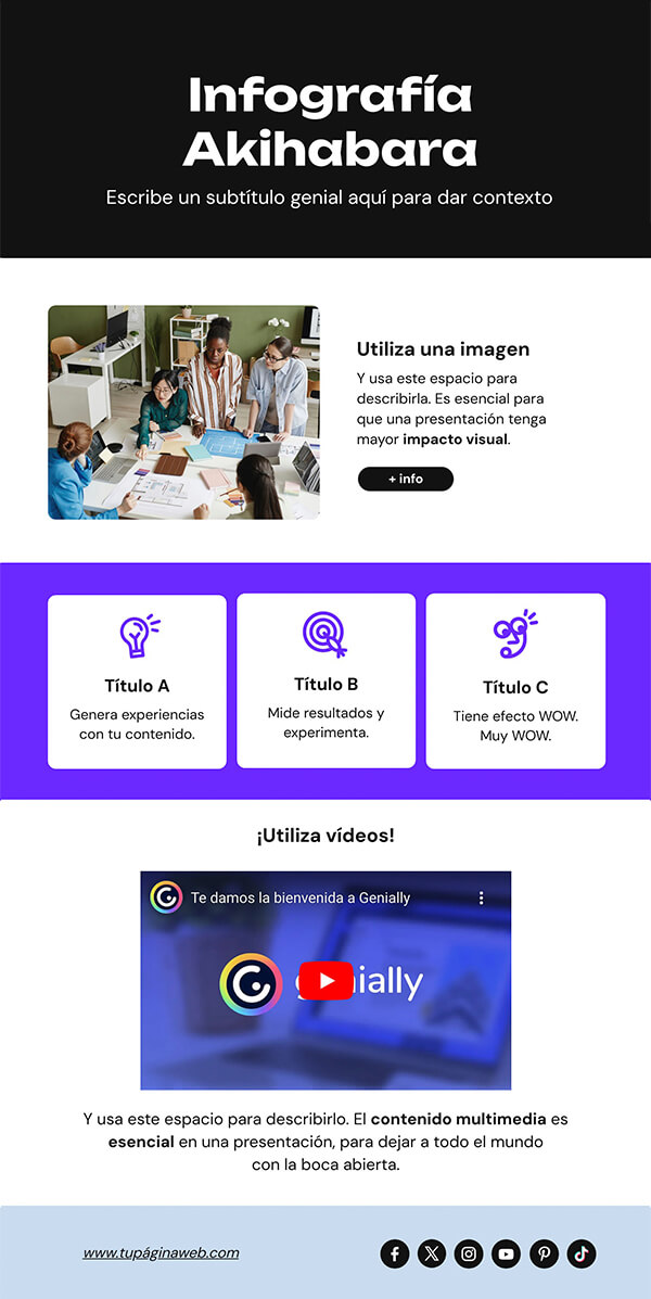 Plantillas de infografías | Genially